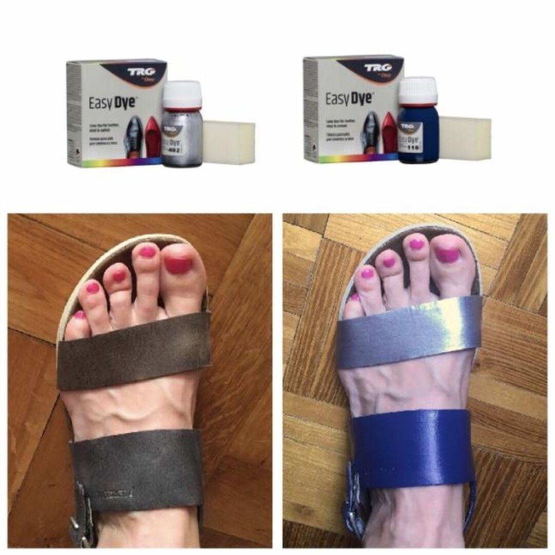 Stříbrná Barva na kůži Easy Dye TRG Antic Silver 402 - BotyJakoNové.cz